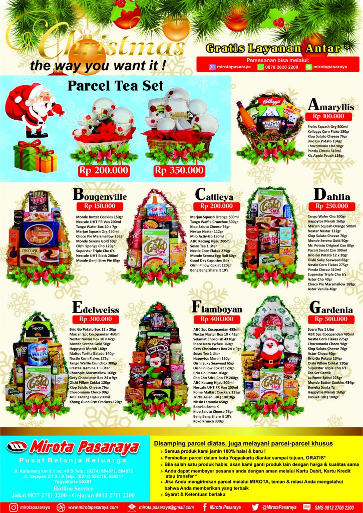 Percayakan Pilihan Parcel Special Anda hanya di Mirota Pasaraya